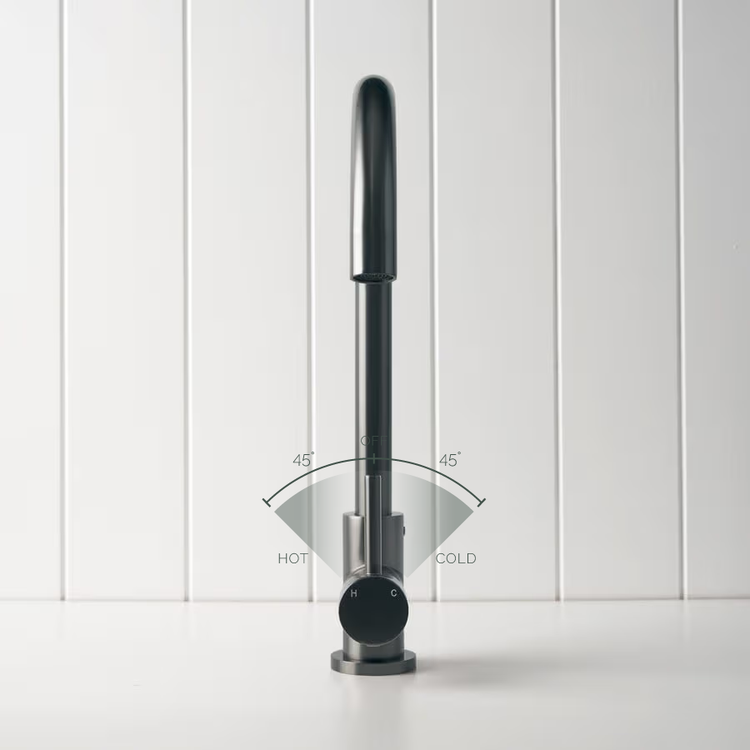 Round Kitchen Mixer Gunmetal | Yabby