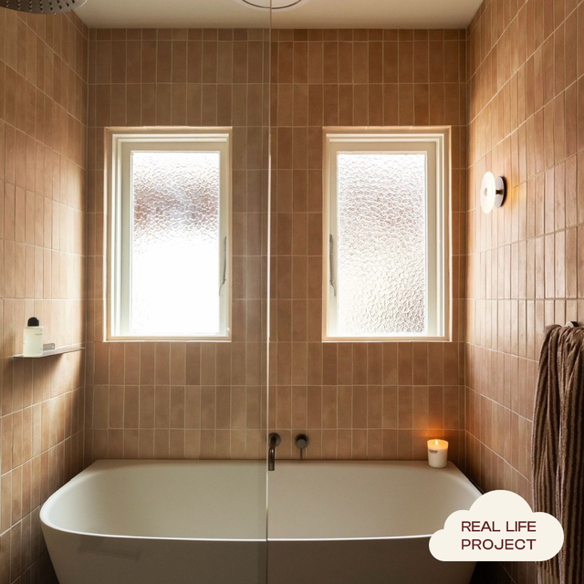 Northbridge Peach Terracotta Look Subway Tile | TileCloud
