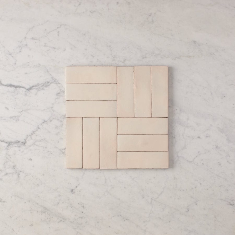 Noosa Semi Gloss Zellige Bone Tile | TileCloud
