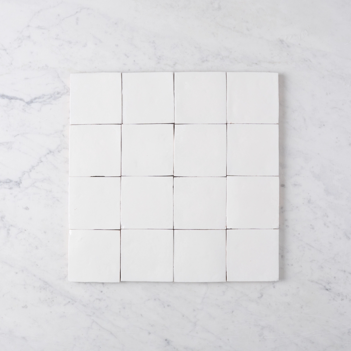 Noosa Gloss Zellige White Square Tile | TileCloud