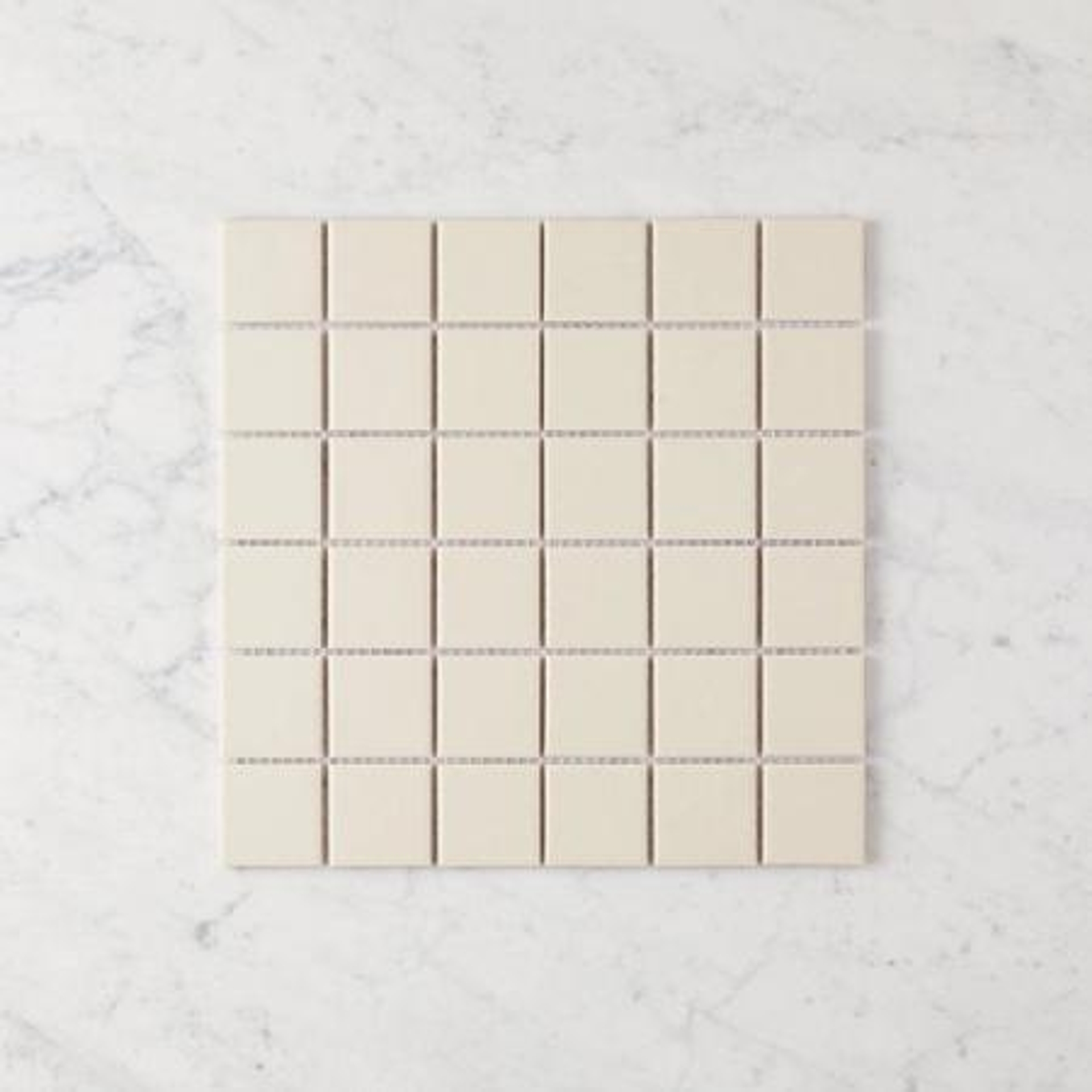 Haddon Bone Matte Medium Square Tile | TileCloud