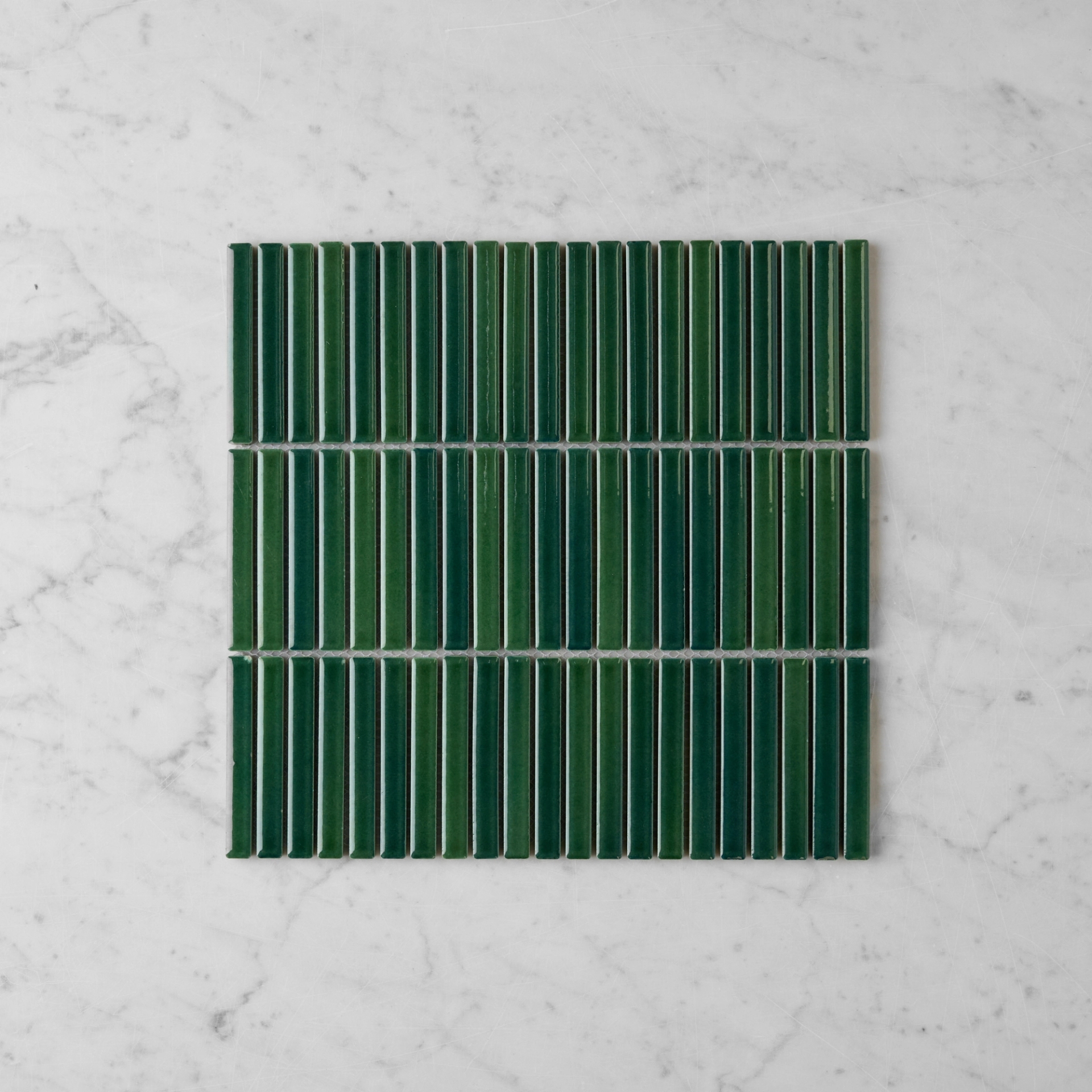 Coogee Antique Forest Green Kit Kat Mosaic Tile | TileCloud