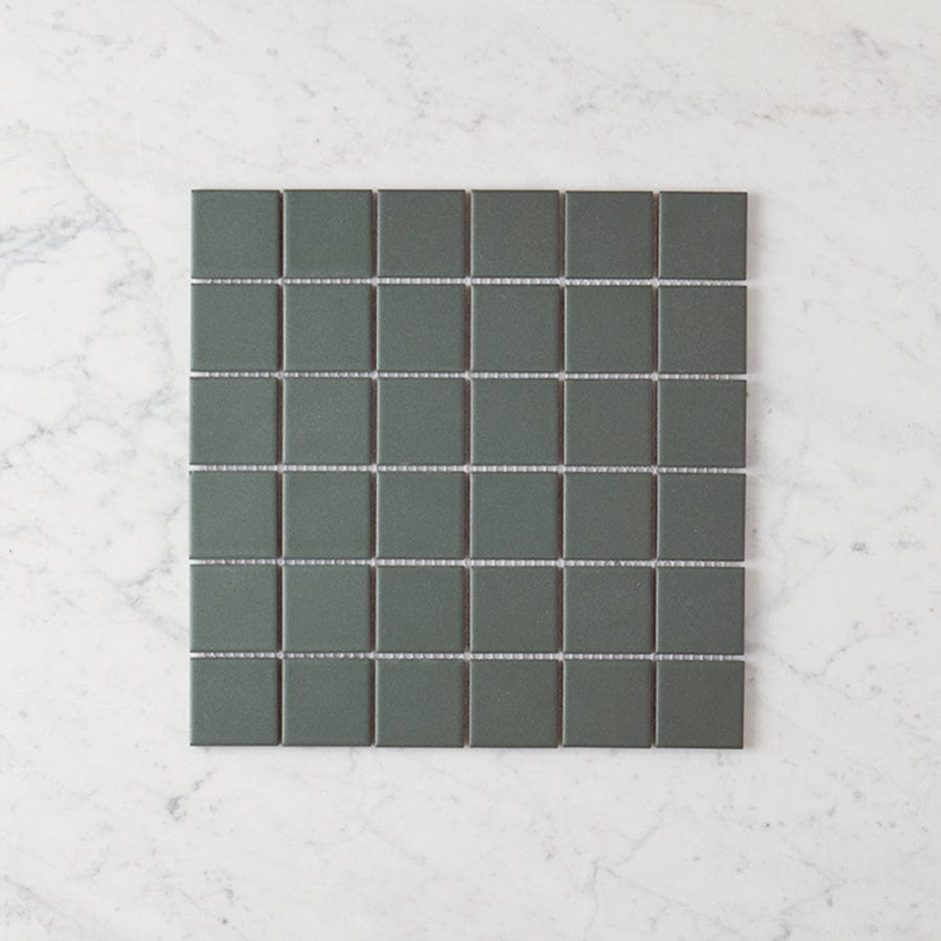 Haddon Green Matte Medium Square Tile | TileCloud