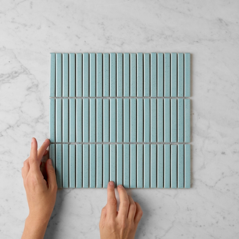 Coogee Sky Blue Kit Kat Mosaic Tile | TileCloud