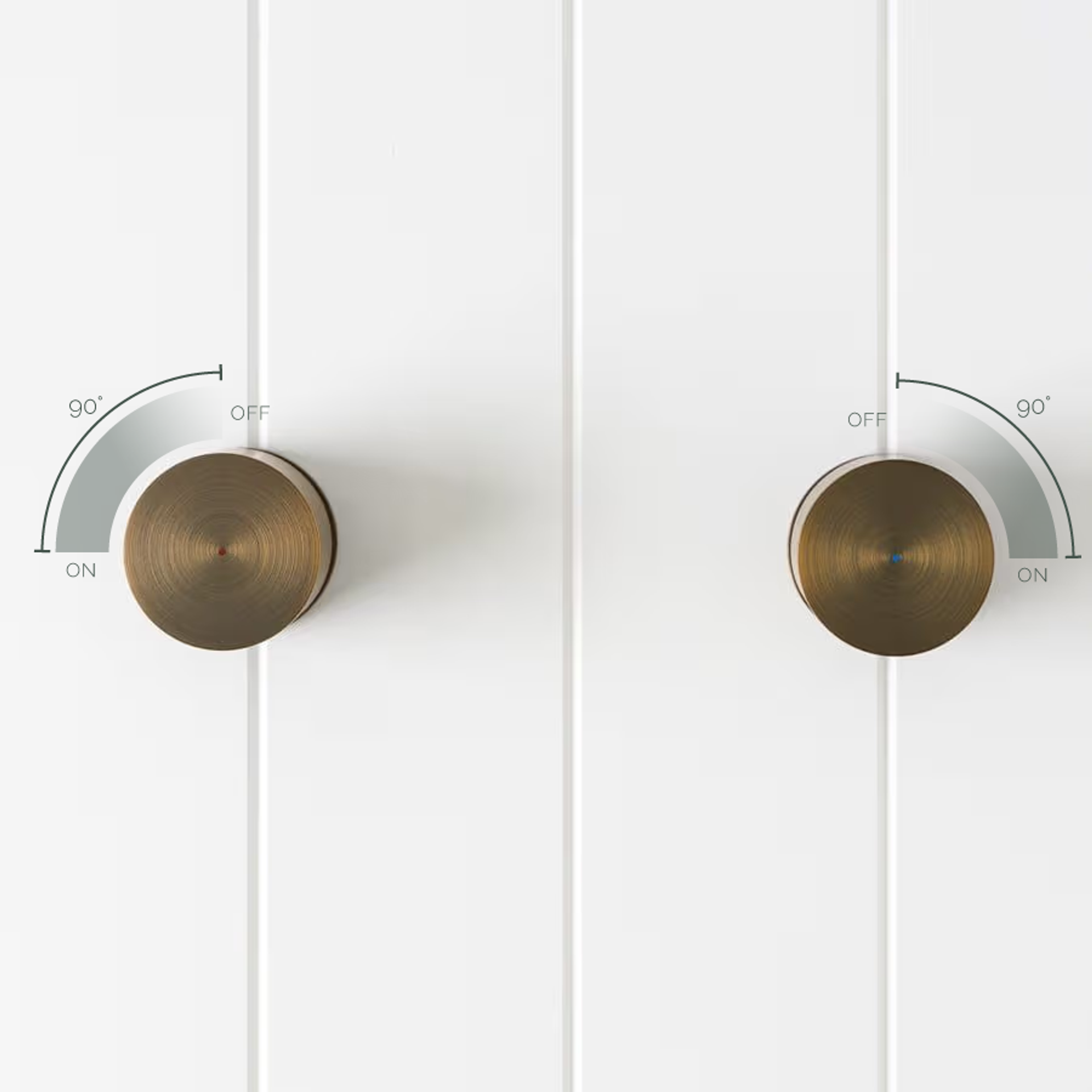 Round Taps Antique Brass | Yabby