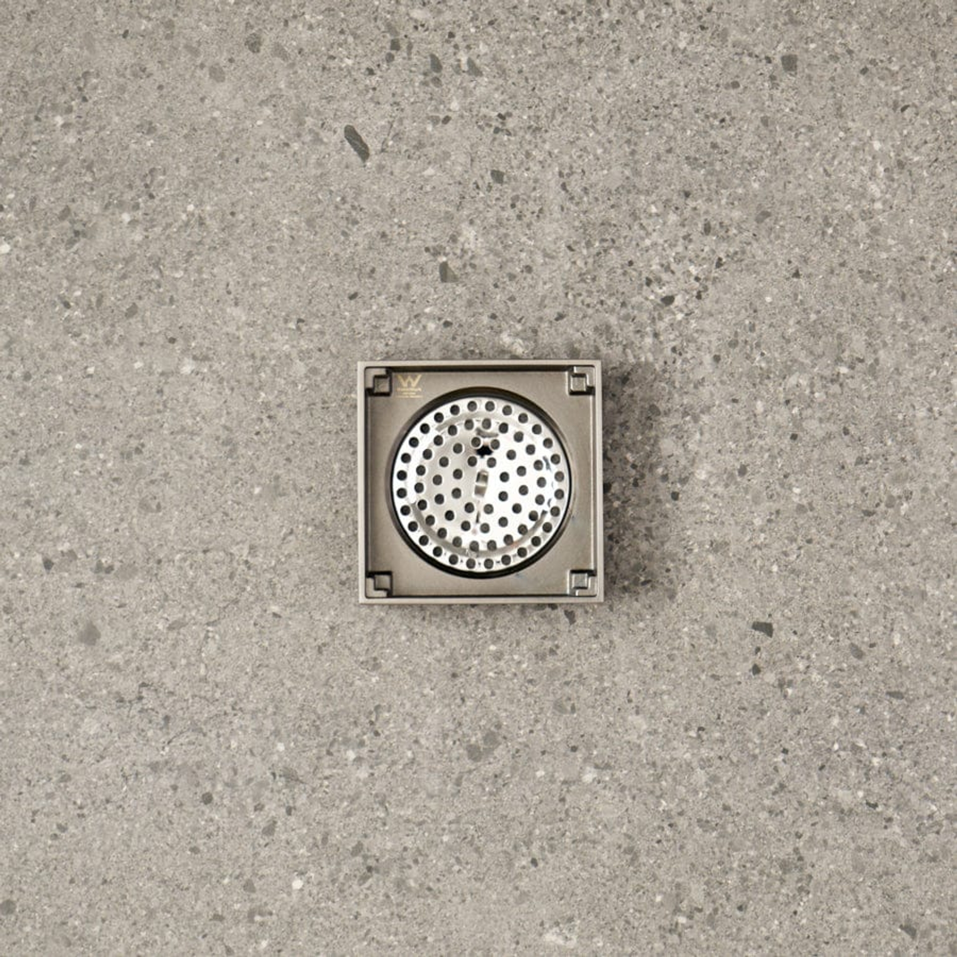 Tile Insert Floor Waste Gunmetal | TileCloud