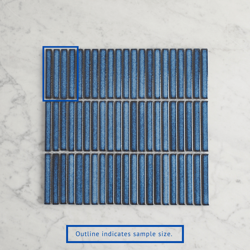 Coogee Antique Blue Kit Kat Mosaic Tile | TileCloud