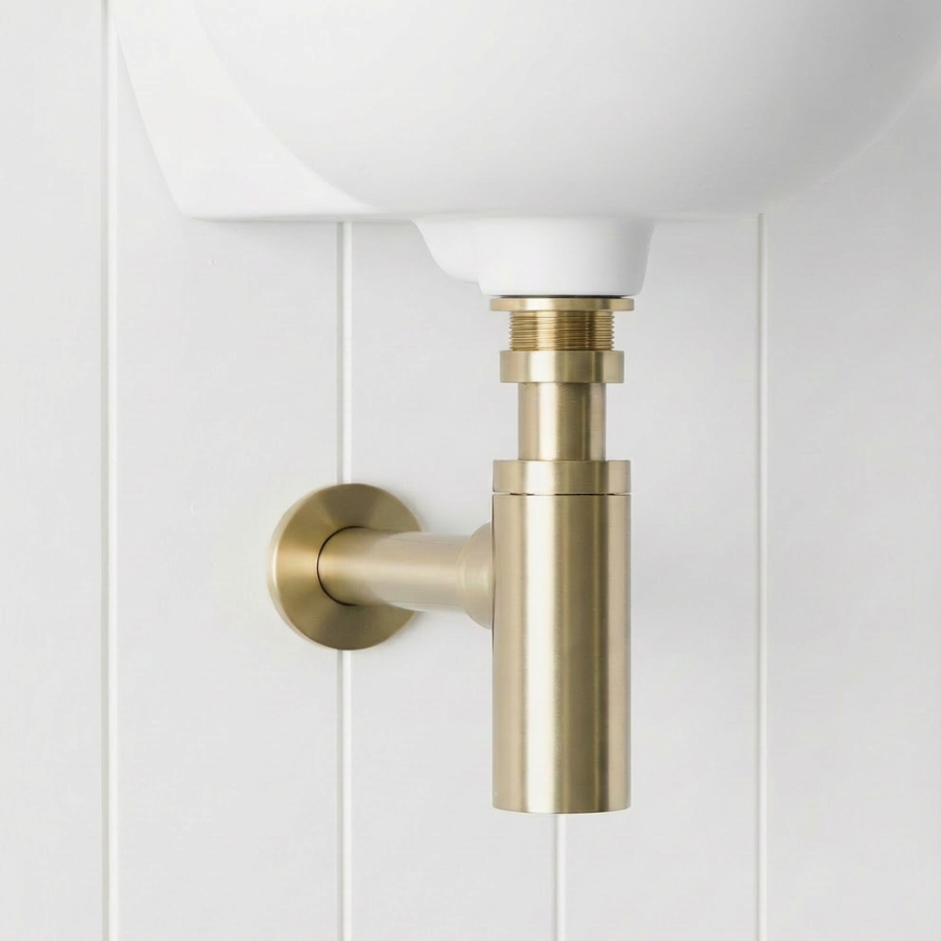 Basin Bottle Trap Warm Brushed Nickel | Yabby