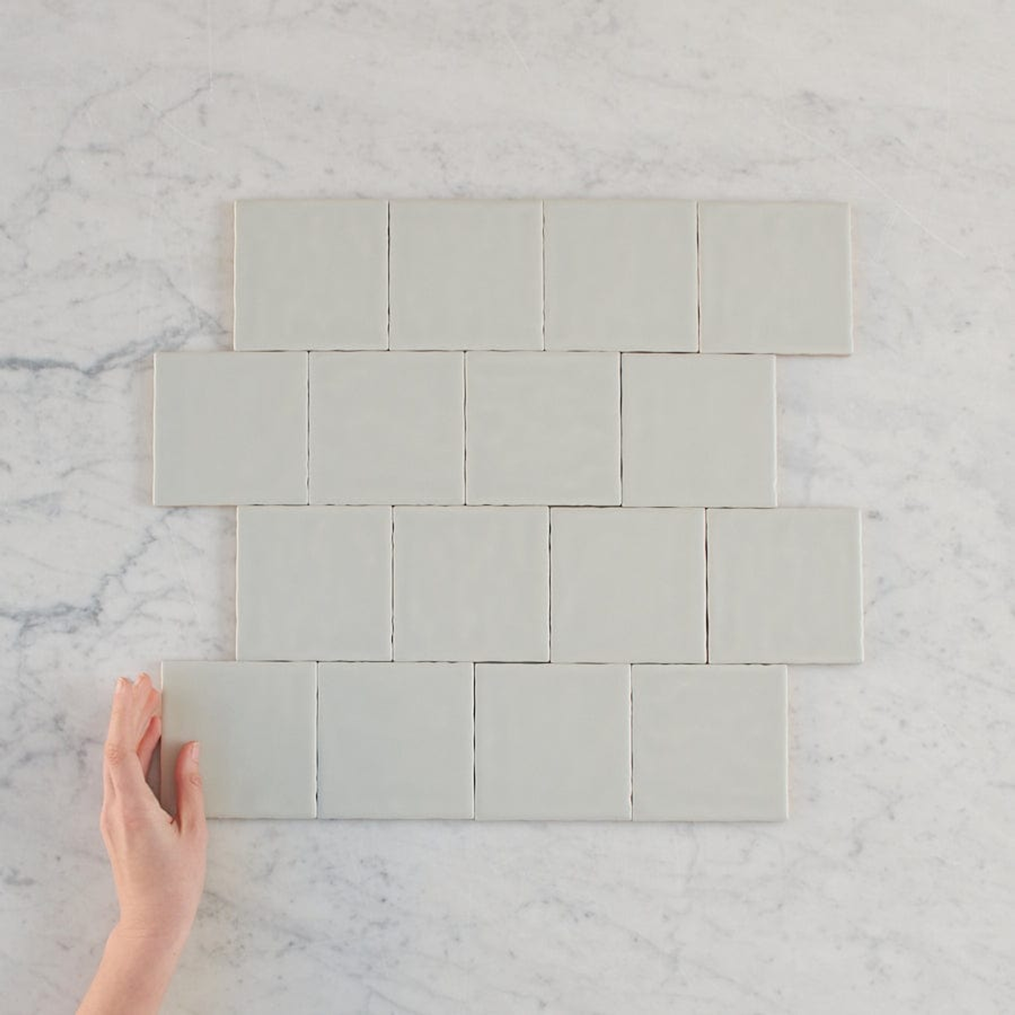 Newport Matte Sage Small Square Tile | TileCloud