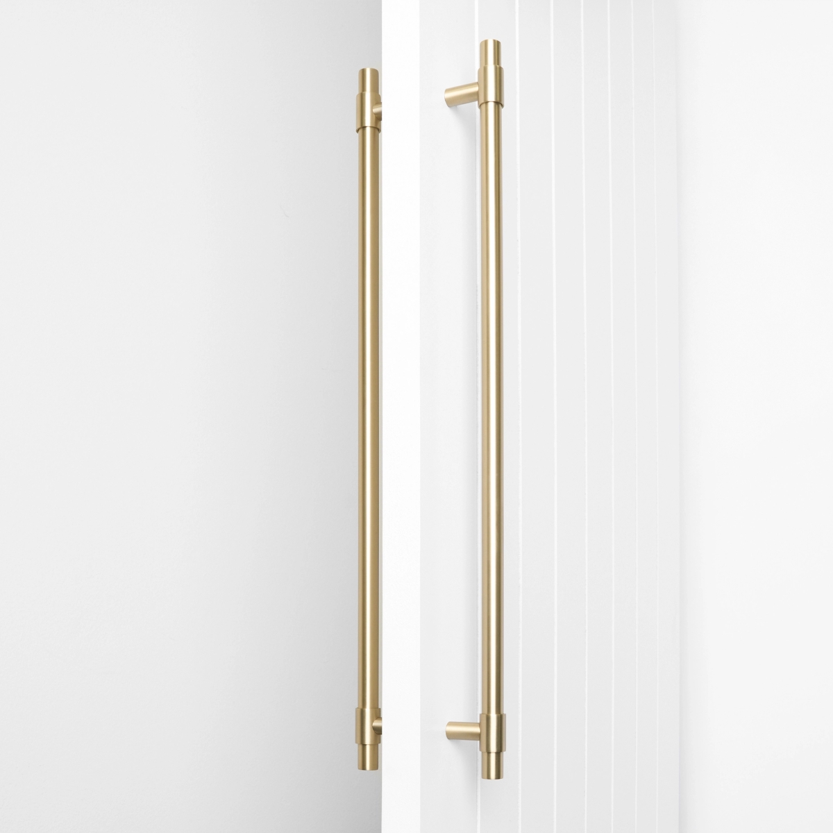 Front Door Double Side Pull Warm Brushed Nickel | TileCloud