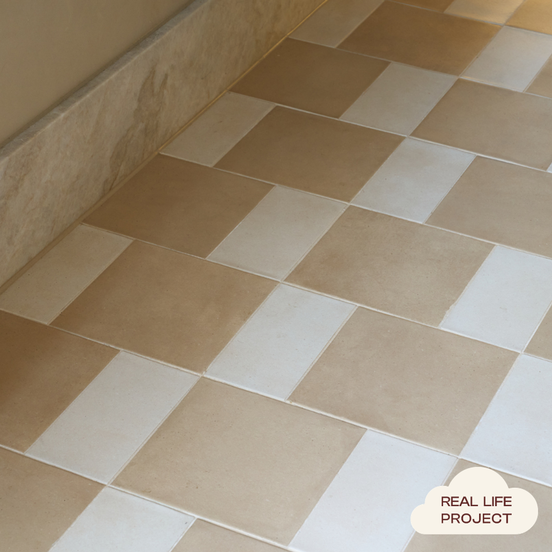 Tamarama Cream Square Tile | TileCloud