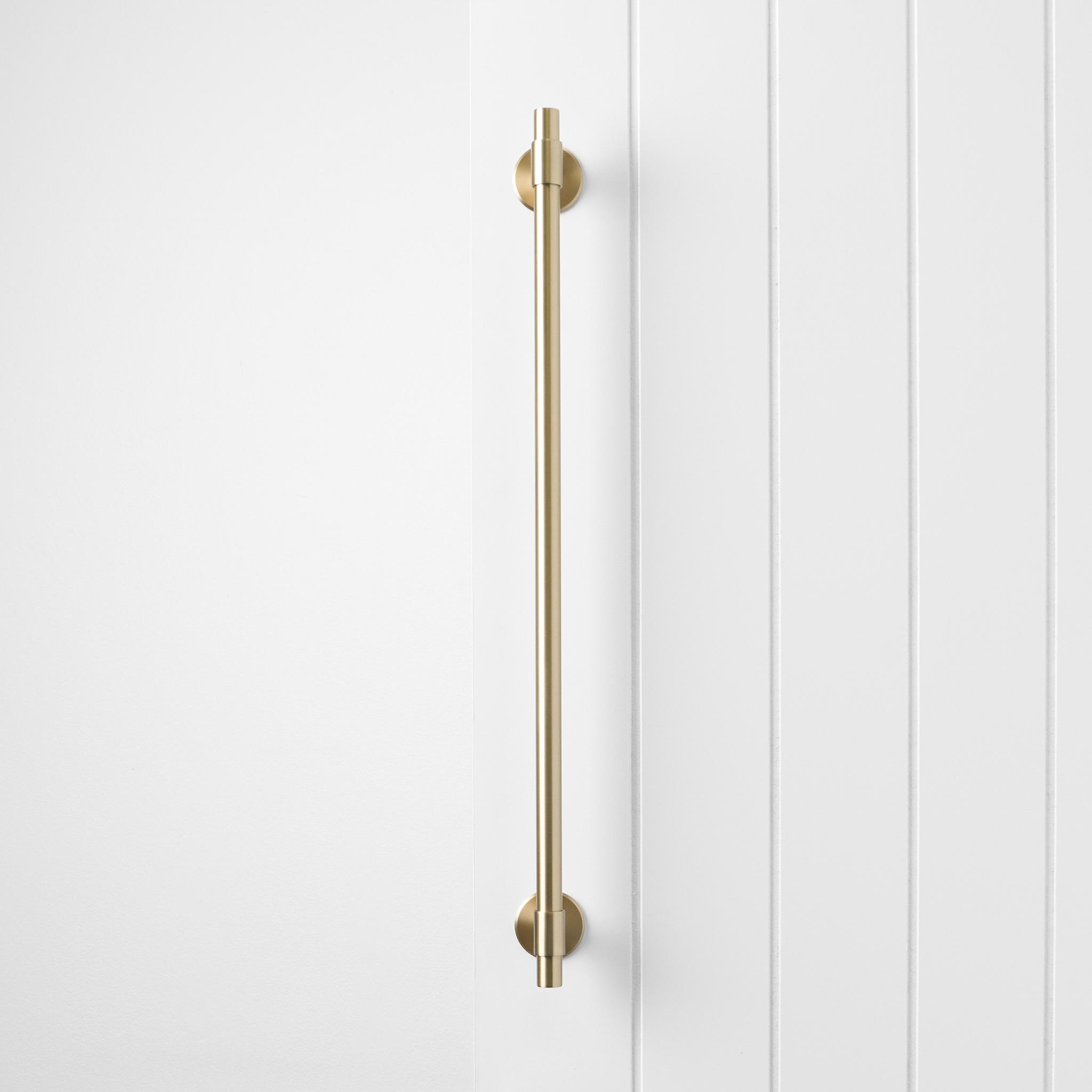 Front Door Double Side Pull Warm Brushed Nickel | TileCloud