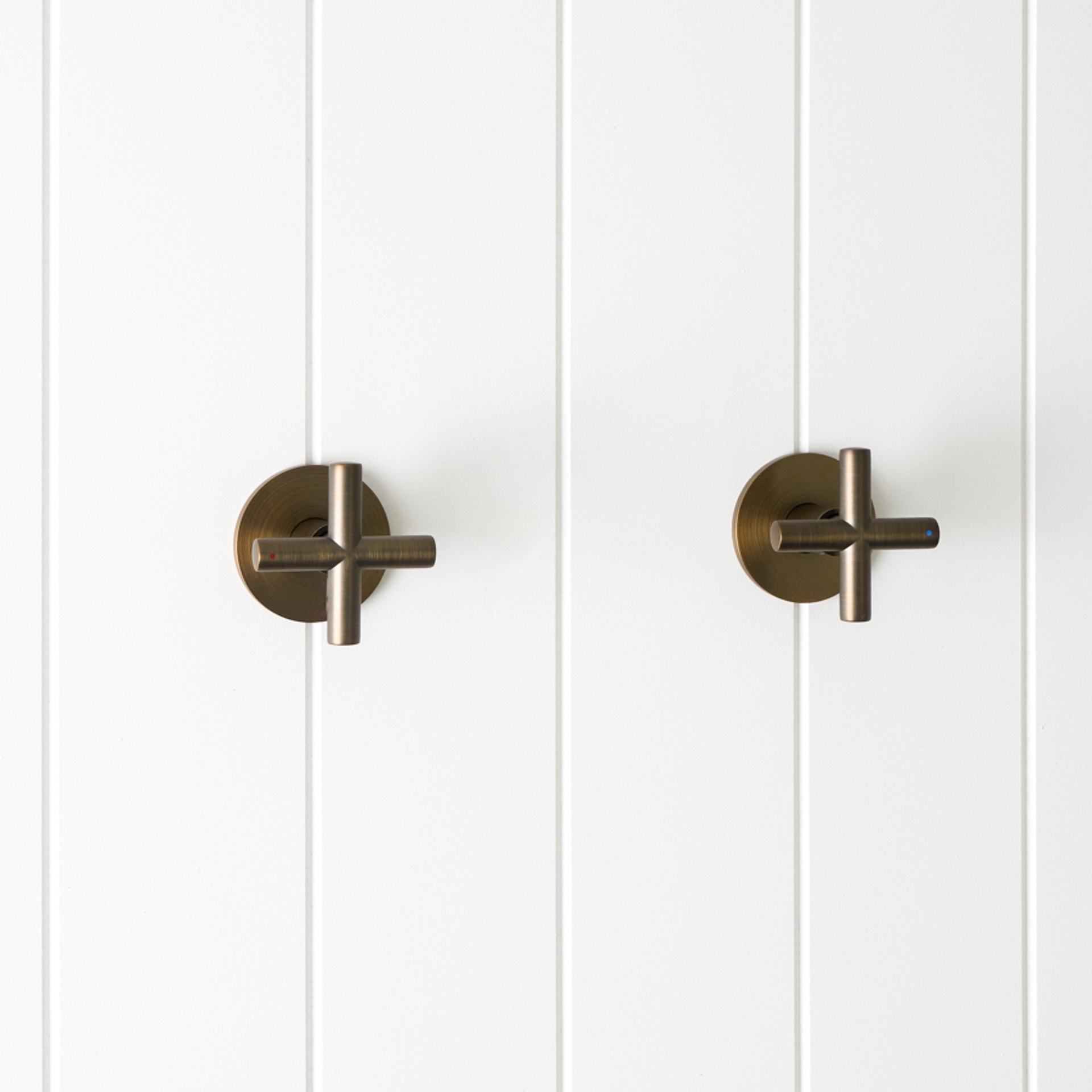 Cross Taps Antique Brass | TileCloud