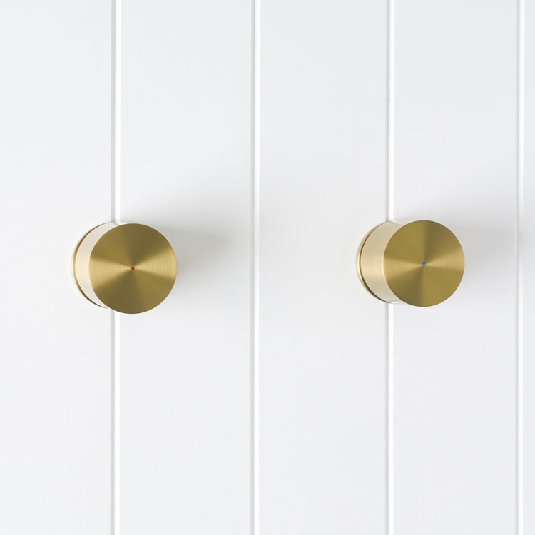 Round Taps Brushed Brass | Yabby