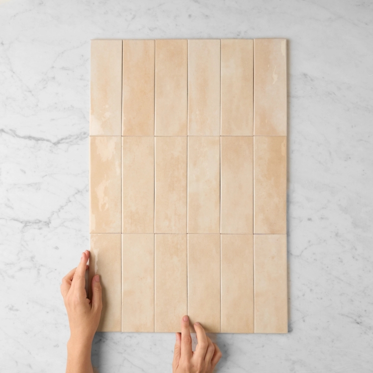 Stanmore Gloss Subway Bone Tile | TileCloud