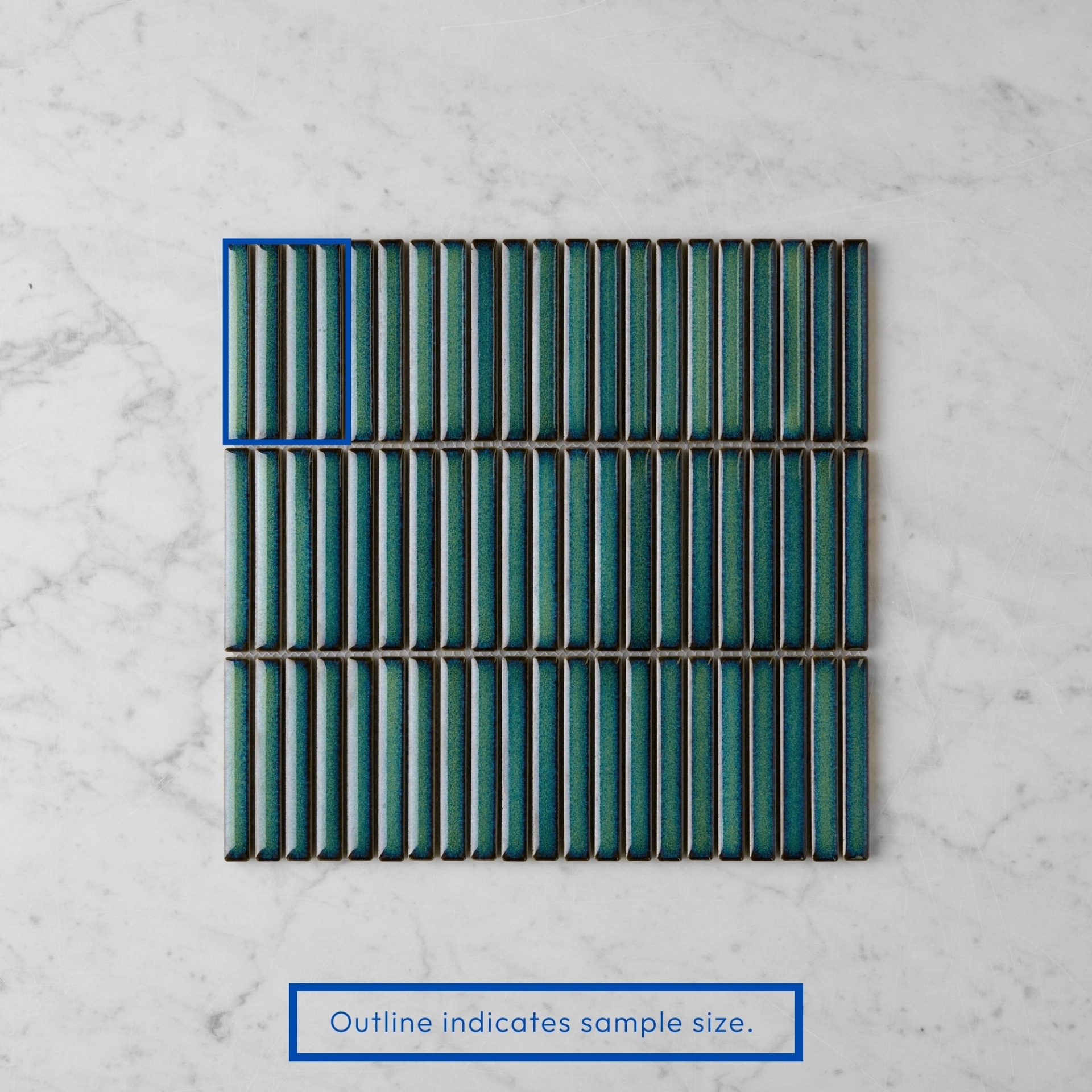 Coogee Antique Green Kit Kat Mosaic Tile | TileCloud