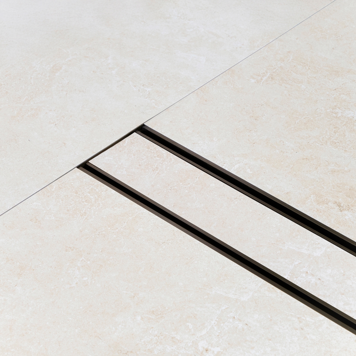 Aluminium Tile Insert Strip Drain - Cut to size - 1M Antique Brass ...
