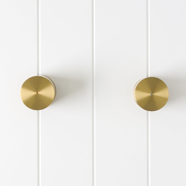Round Taps Brushed Brass | Yabby