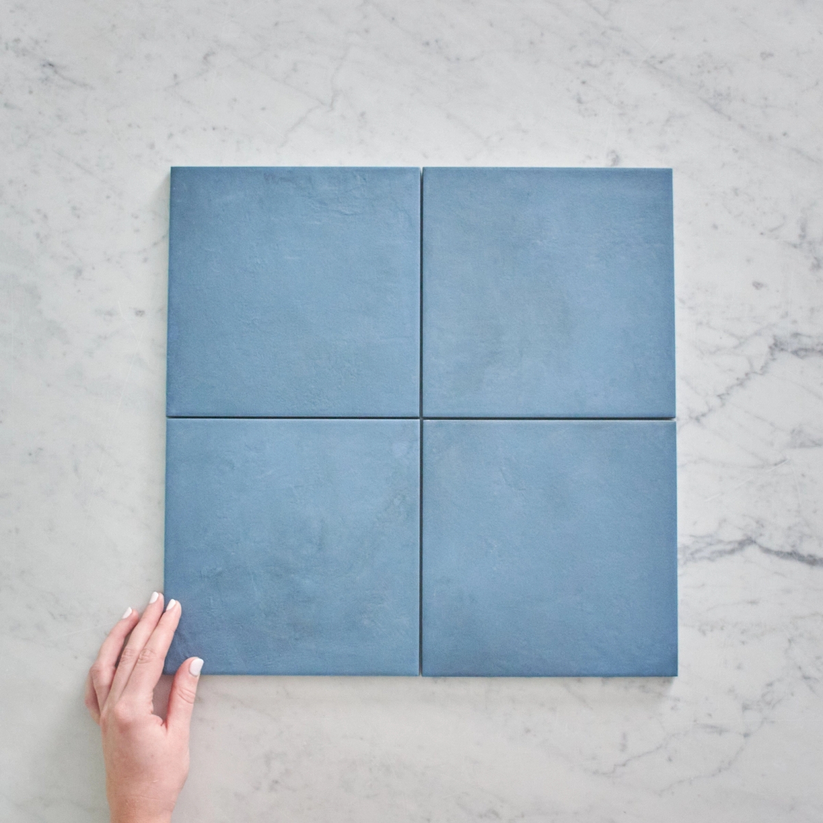 Bronte Square Blue Tile | TileCloud