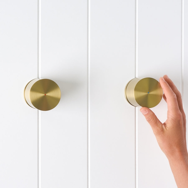 Round Taps Brushed Brass | Yabby