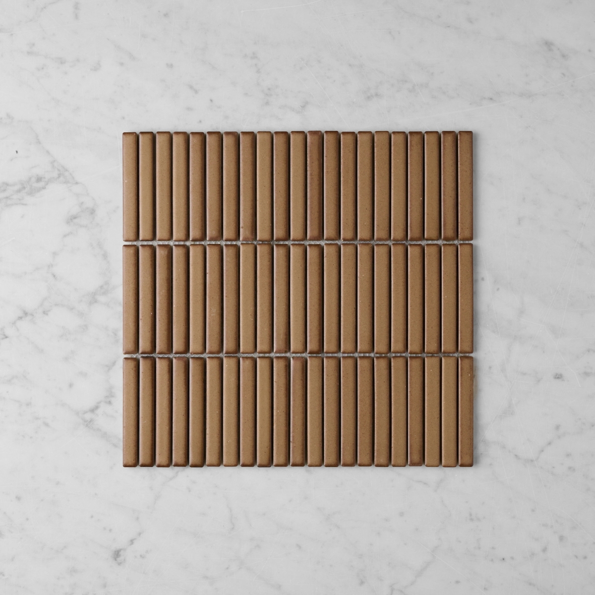 Coogee Antique Brown Matte Kit Kat Mosaic Tile | TileCloud