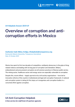 Mexico: Overview of corruption and anti-corruption efforts