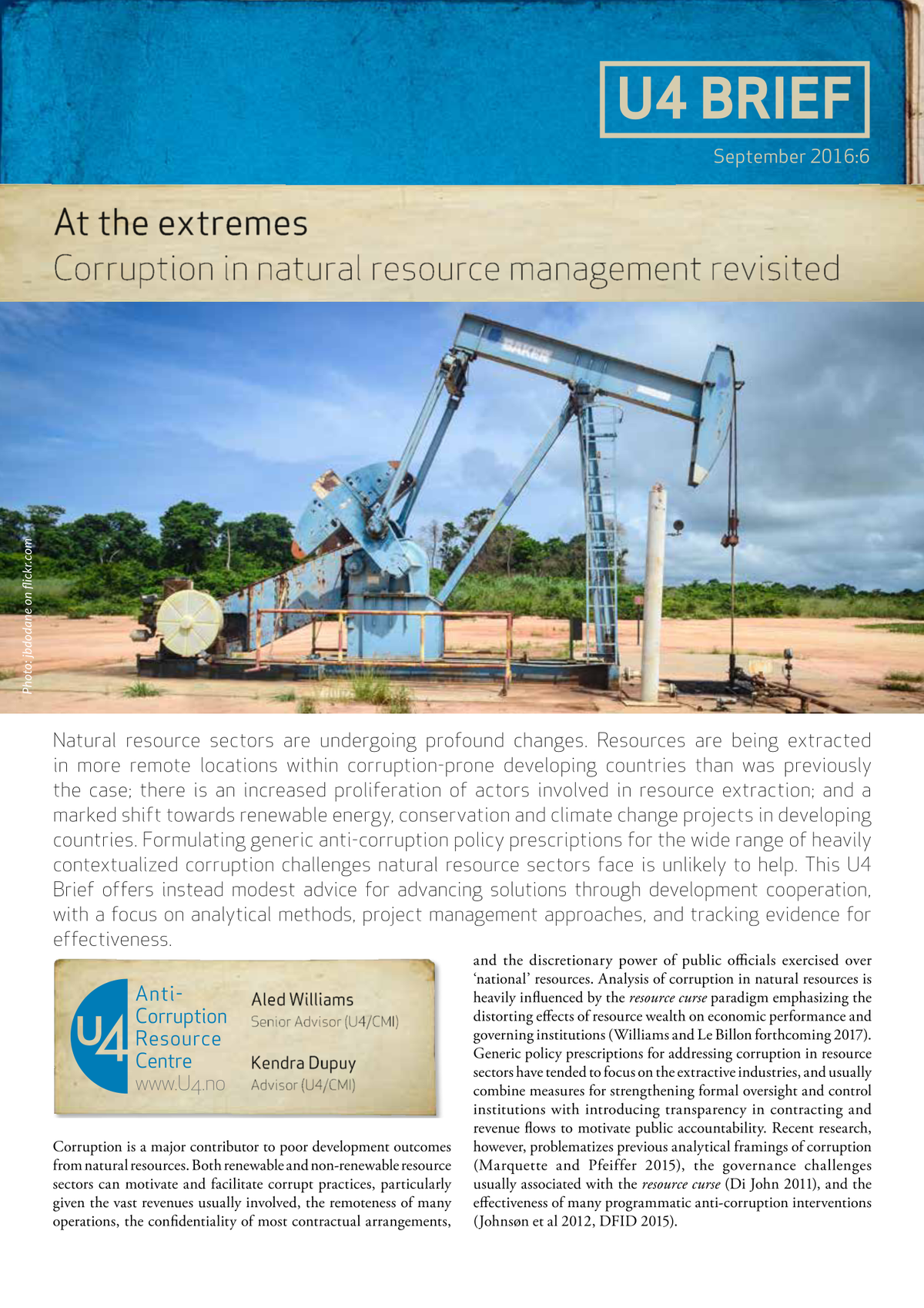 At the extremes: Corruption in natural resource management revisited