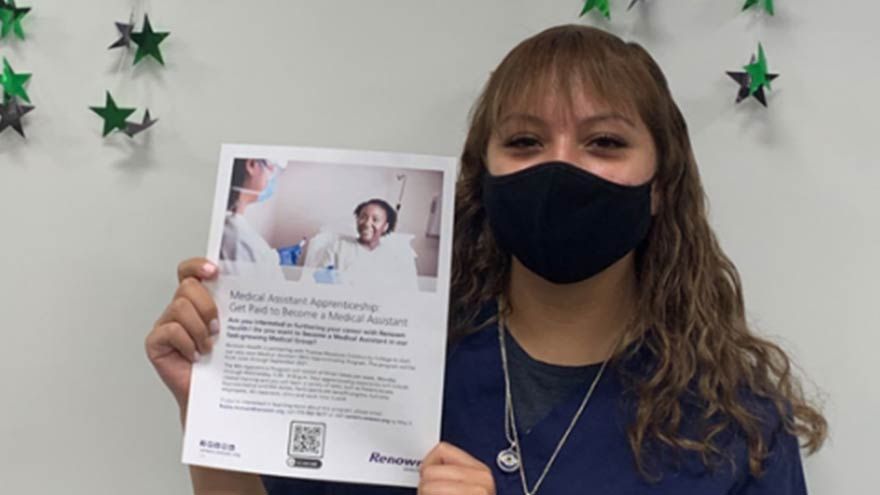 First Student Welcomed to Medical Assistant Program at Renown | Renown ...