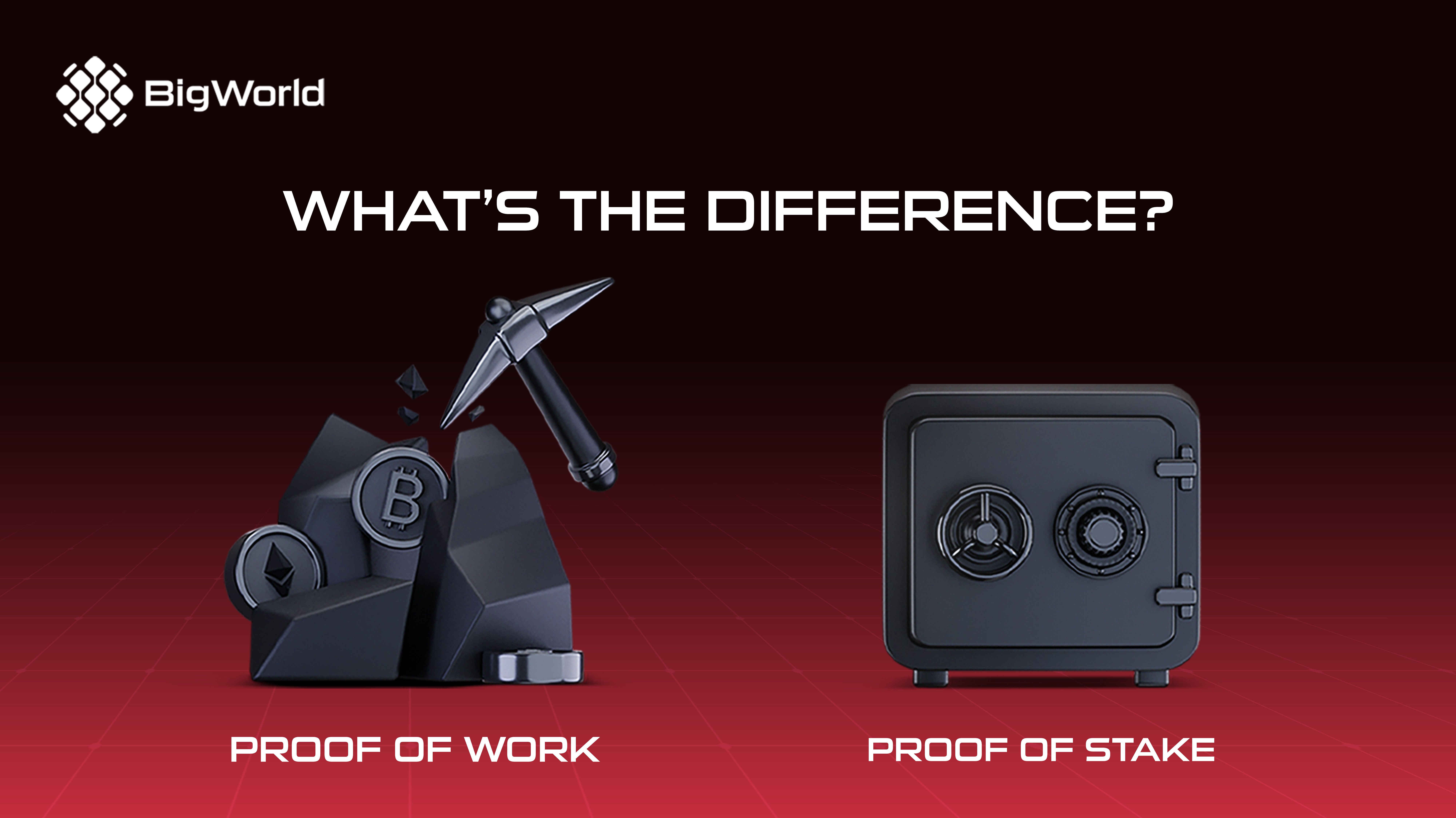 Proof of work vs. proof of stake: What's the difference? | TheBigWorld