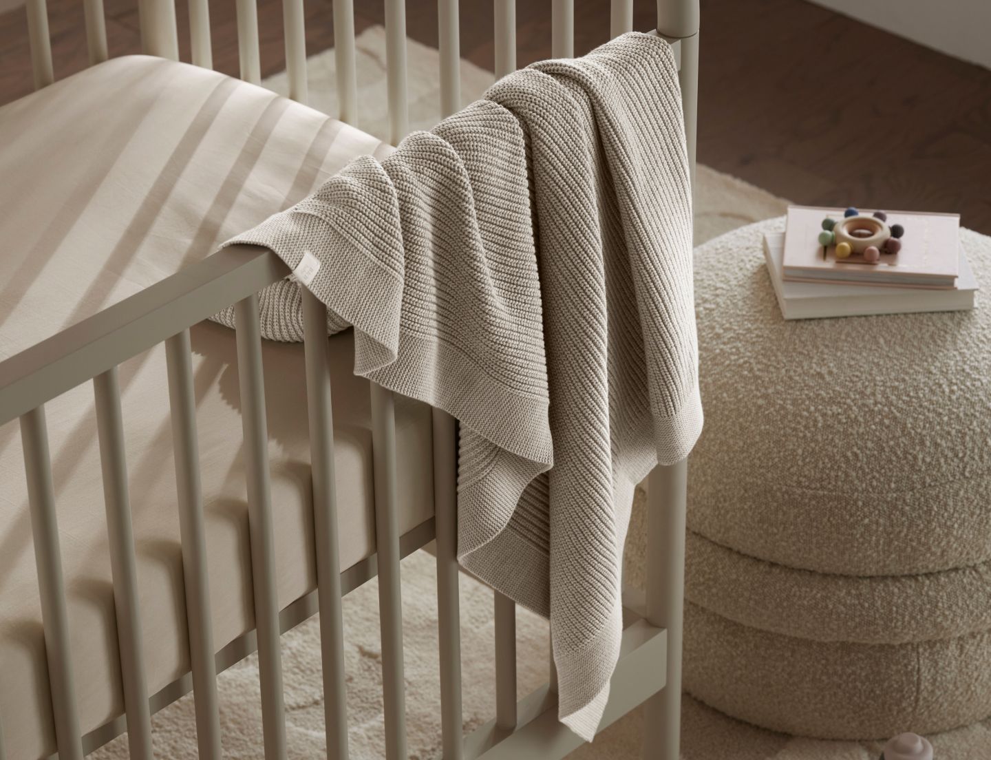 Cozy Ribbed Knit Baby Blanket | Gentle Warmth | Boll & Branch