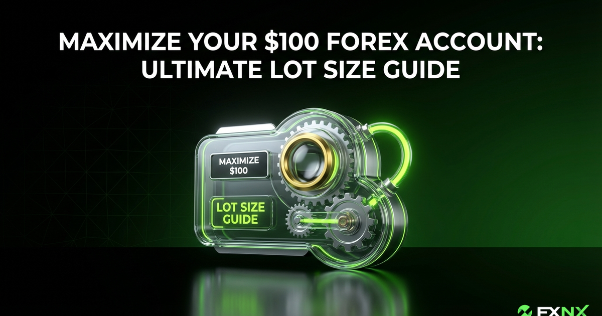 $100 Forex Account: The Lot Size That Won't Blow It 💣 | FXNX