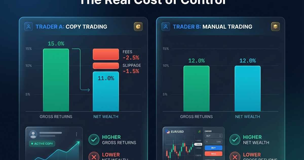 Copy vs Trading Manual: El Costo Real del Control | FXNX