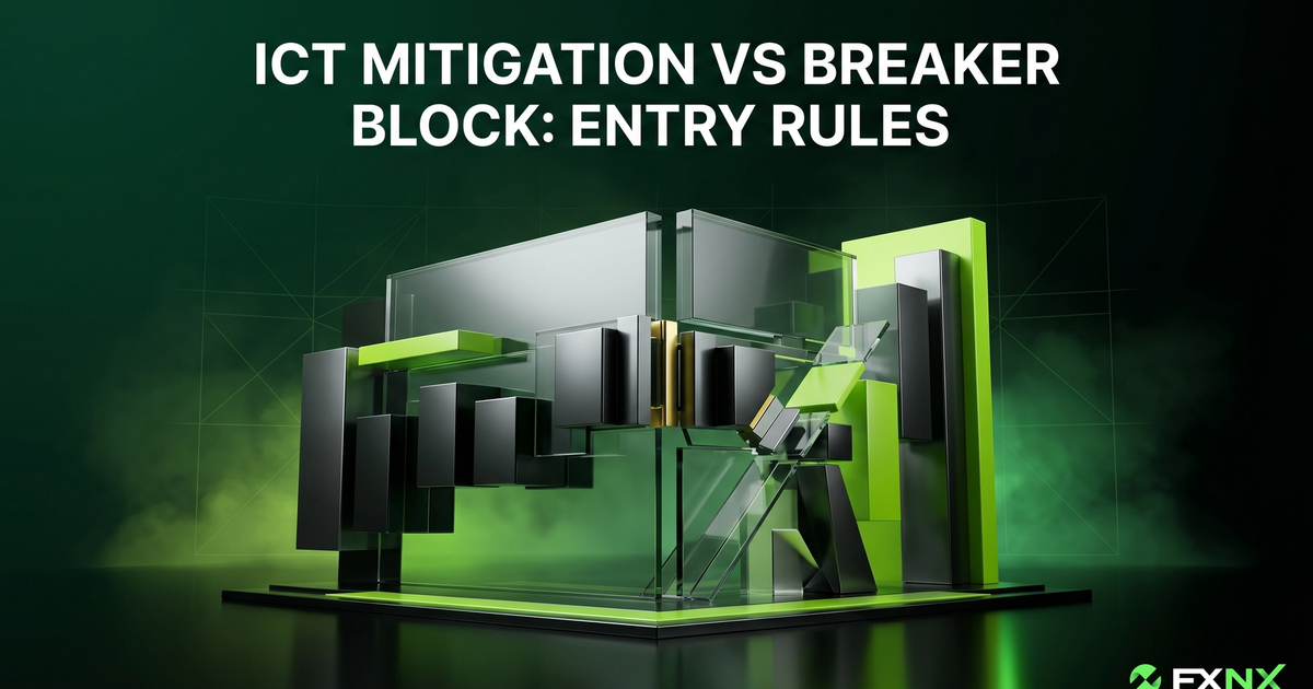 Mitigation vs Breaker Block: Entry Rules 🎯 | FXNX
