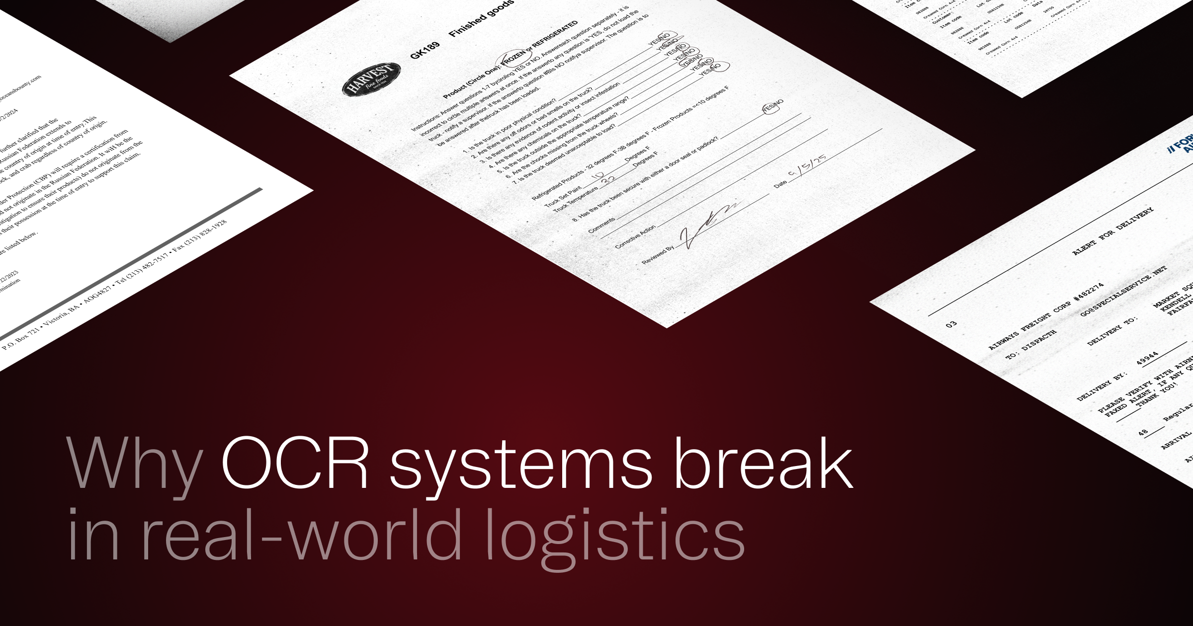 Why OCR Systems Break in Real-world Logistics | Pallet.com