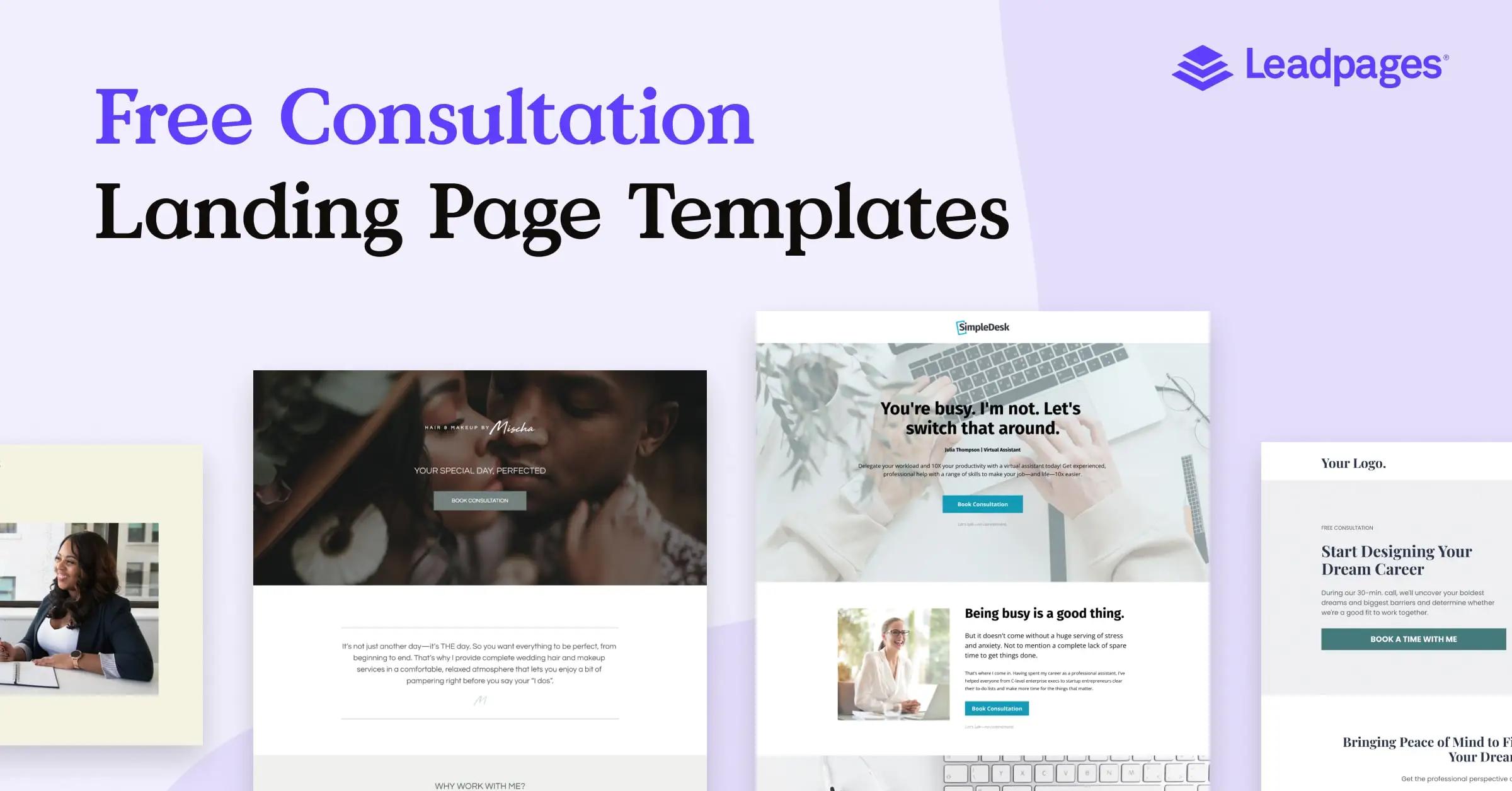 Consultation Landing Page Templates for Lead Gen | Leadpages