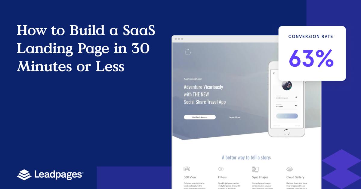SaaS Landing Page Success | Leadpages