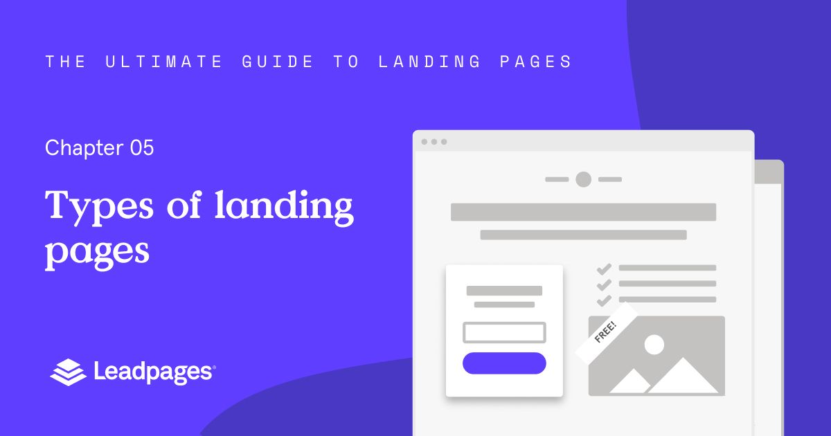 Types of landing pages - Guide to Landing Pages | Leadpages