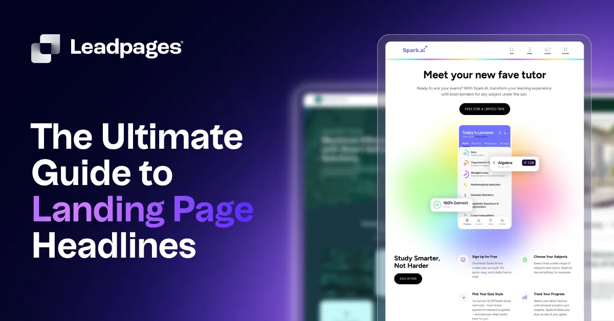 Landing Page Headlines to Boost Conversions | Leadpages