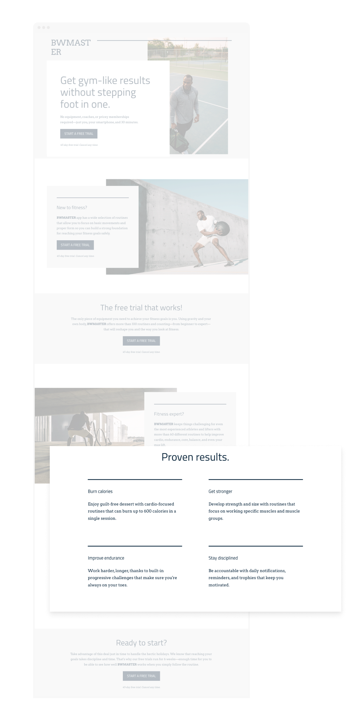 Free Trial Landing Page Examples-Conversion Rates of 16-55%