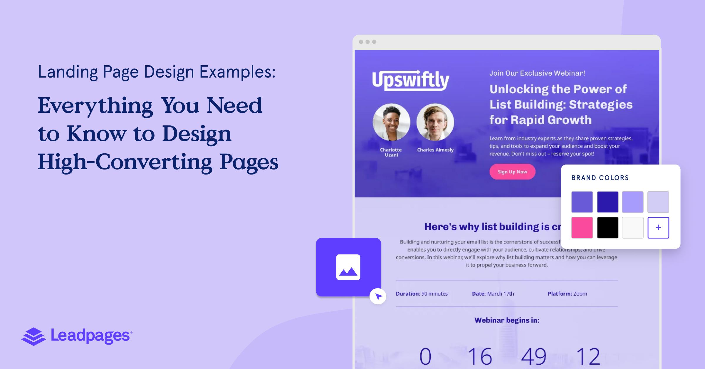 Learn about Landing Page Design with Examples | Leadpages
