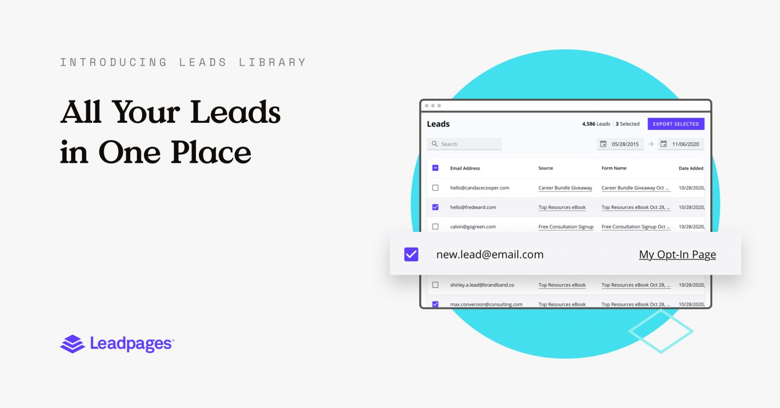 Easily Manage Your Leads with Leads Library | Leadpages