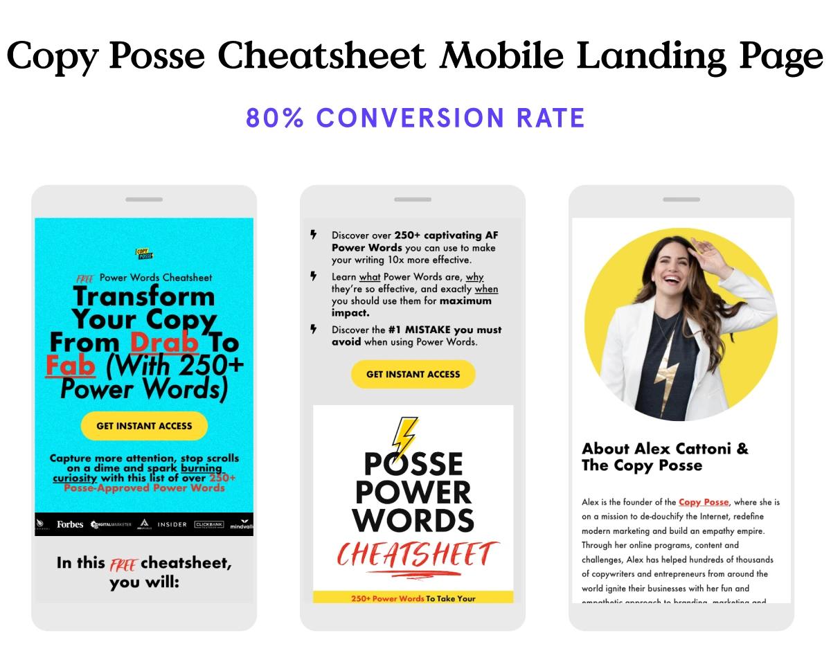 Top Mobile Landing Page Examples | Leadpages | Leadpages