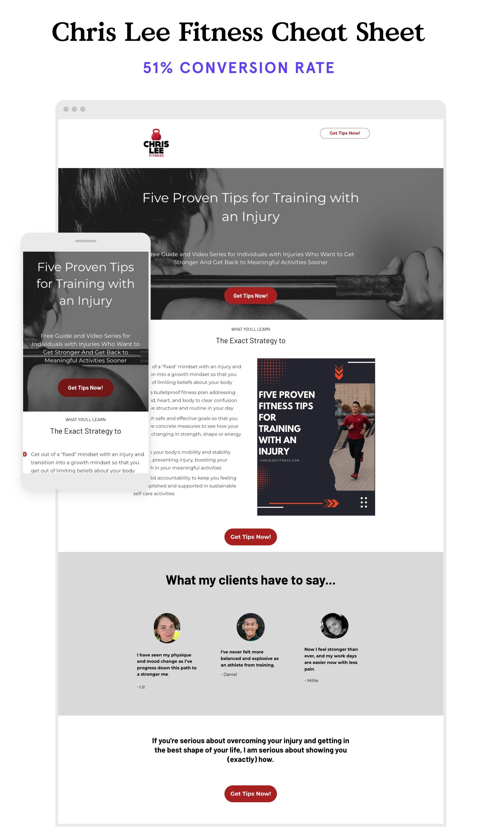 Explore Fitness Landing Page Examples | Leadpages | Leadpages