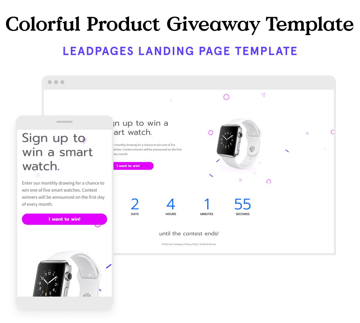 Giveaway Landing Page Examples | Leadpages | Leadpages