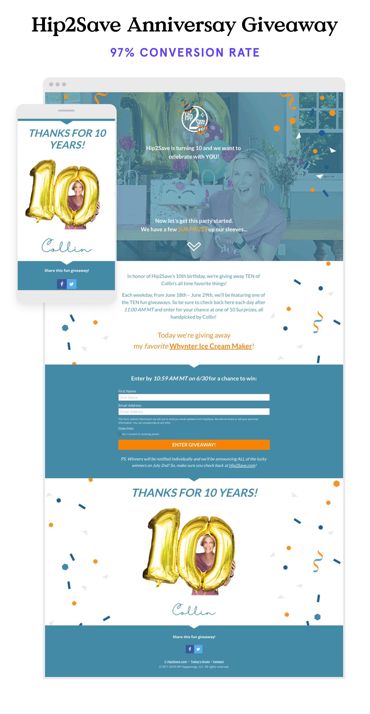 Giveaway Landing Page Examples | Leadpages | Leadpages