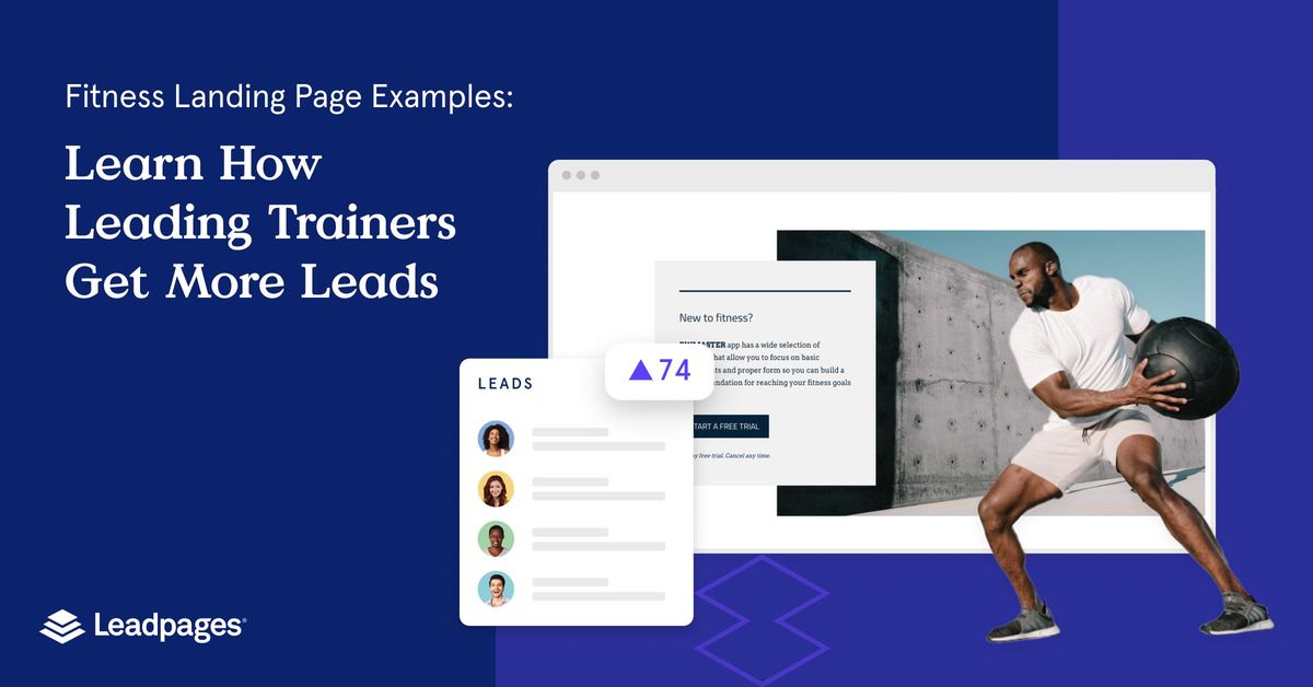 Explore Fitness Landing Page Examples | Leadpages | Leadpages
