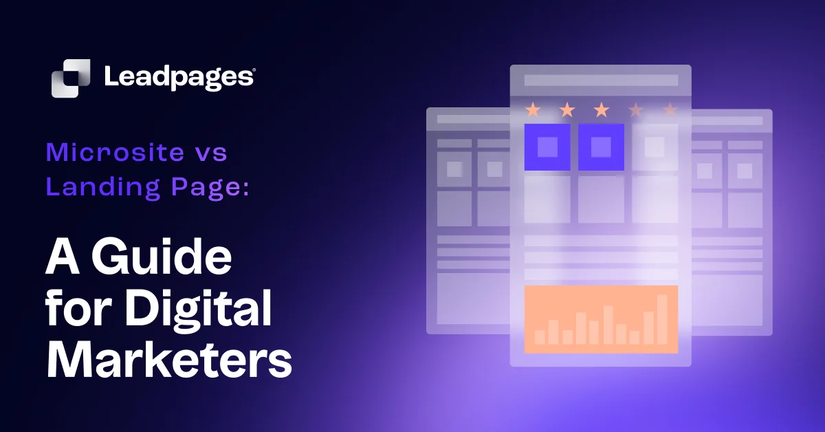 Microsite vs Landing Page Explained | Leadpages | Leadpages
