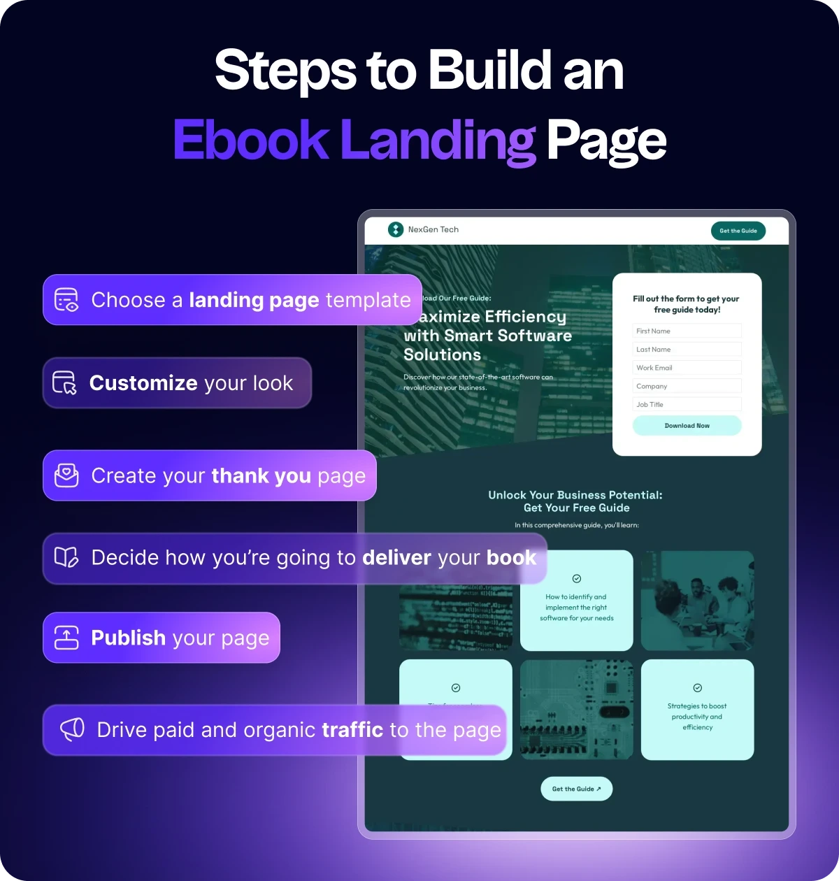 10 Ebook Landing Page Examples for Success | Leadpages | Leadpages