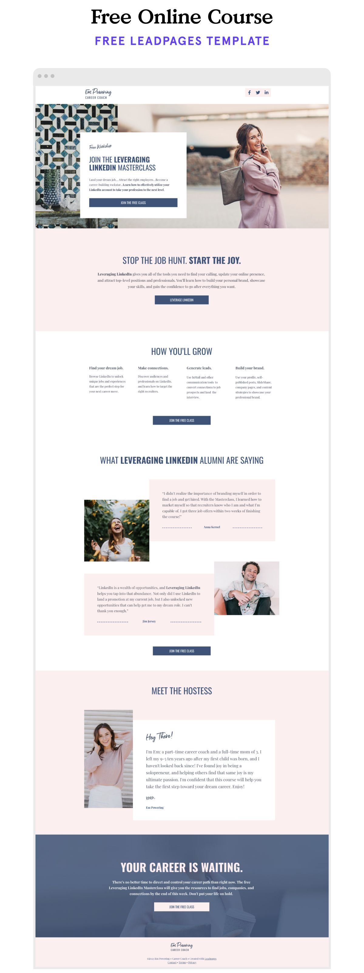 Top Course Landing Page Examples to Inspire You | Leadpages | Leadpages