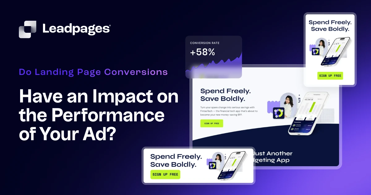 How Landing Pages Affect Ad Conversion Rate | Leadpages | Leadpages